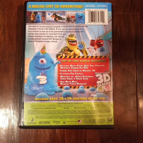 Dreamworks | Media | Dreamworks Bobs Big Break In 3d With 3d Glasses On ...